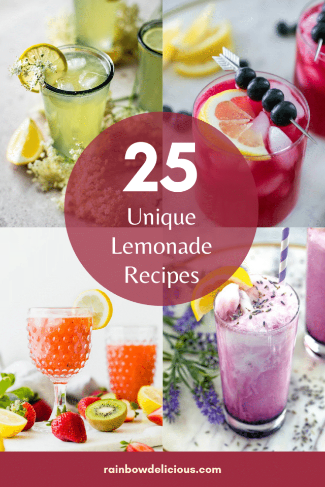 25 Unique Lemonade Recipes to Try in 2024 - Rainbow Delicious