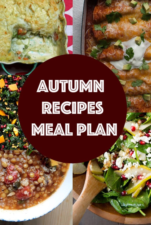 Autumn Recipes Meal Plan - Rainbow Delicious