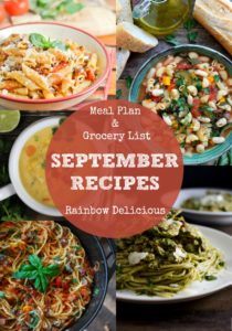 September Recipes - Rainbow Delicious