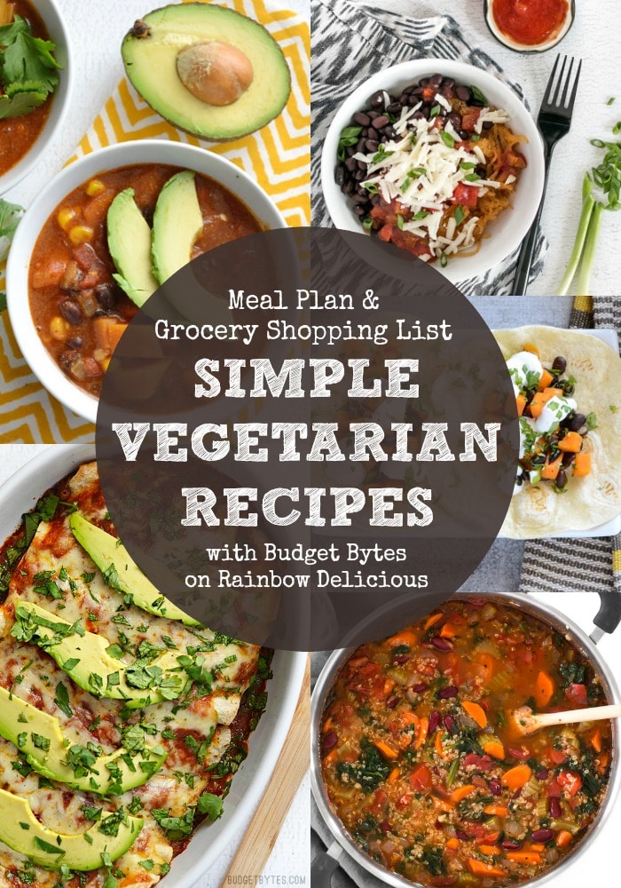 Simple Vegetarian Recipes Meal Plan With Budget Bytes Rainbow Delicious Simple Vegetarian Recipes Meal Plan With Budget Bytes Rainbow Delicious
