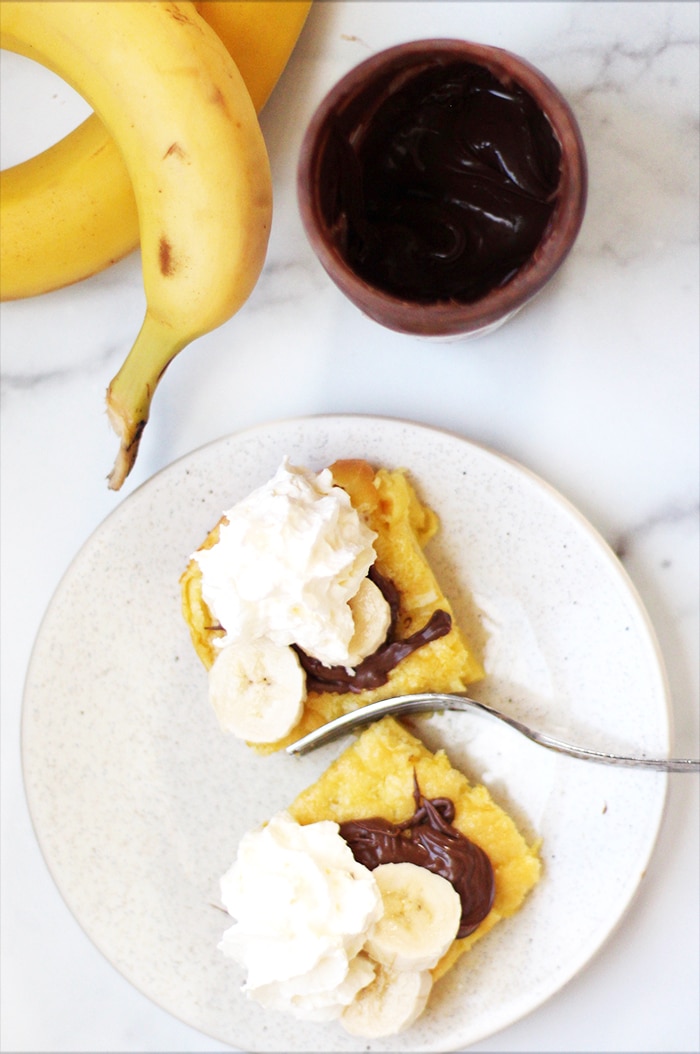 The Best German Pancakes with Nutella & Banana - Rainbow Delicious