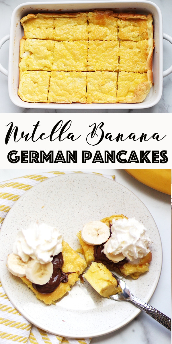 The Best German Pancakes with Nutella & Banana - Rainbow Delicious