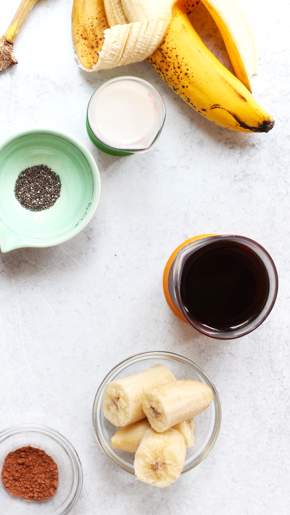 Cold Brew Coffee Banana Smoothie with Collagen - Rainbow Delicious