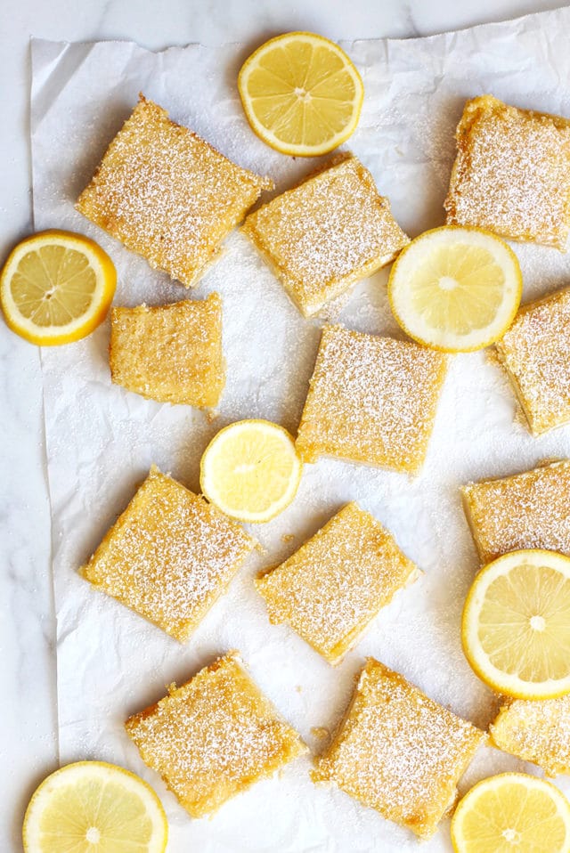 Insanely Delicious Classic Lemon Bars - Rainbow Delicious